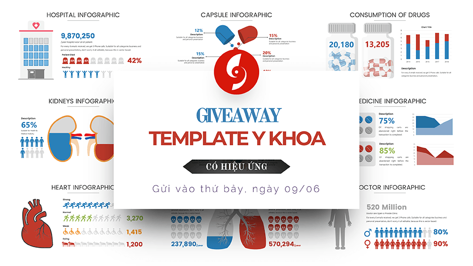 9Slide | Template Slide Powerpoint Y Khoa - Khóa học thiết kế Slide ...